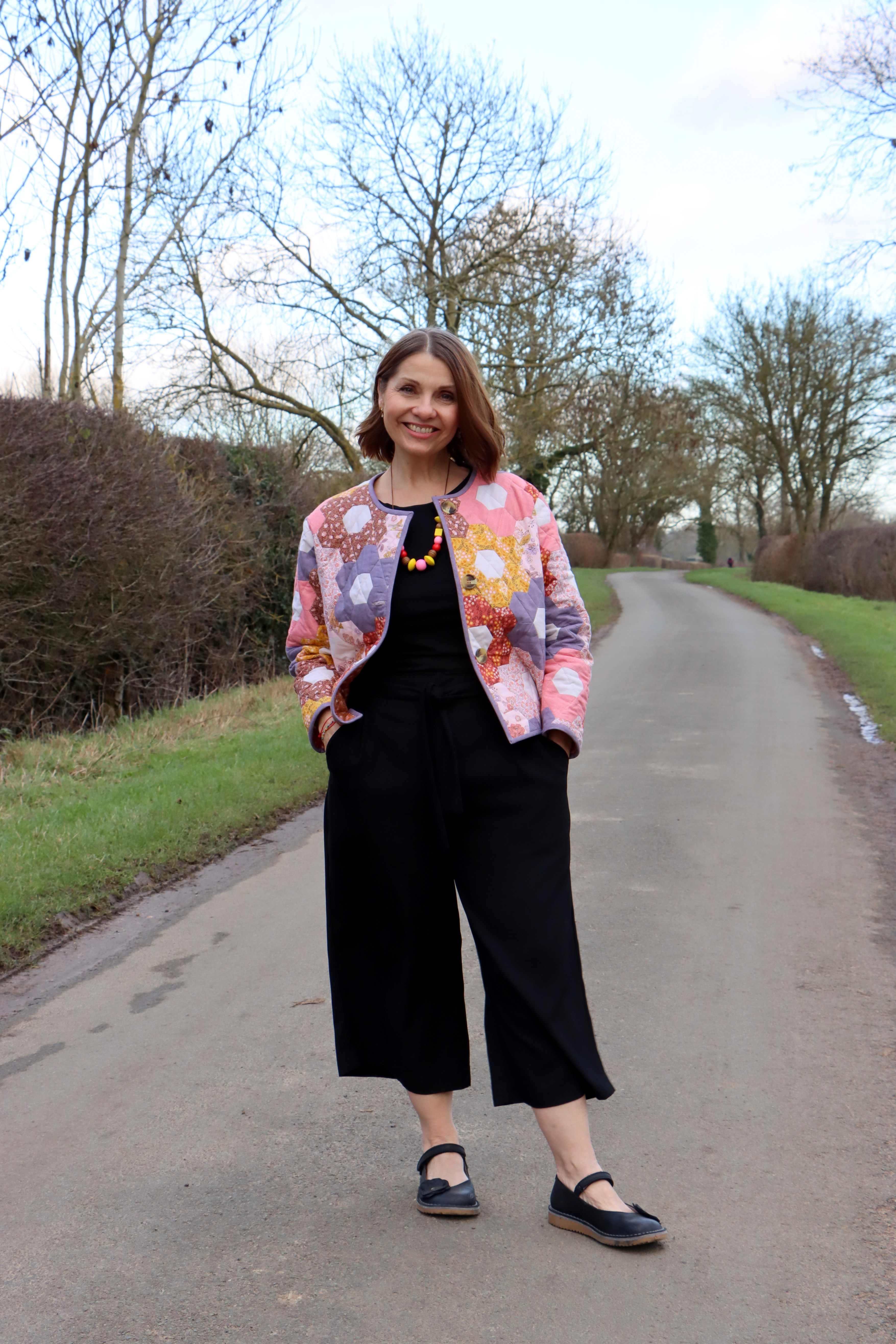 A Patchwork Tamarack Jacket from Grainline Studios - Sew Dainty