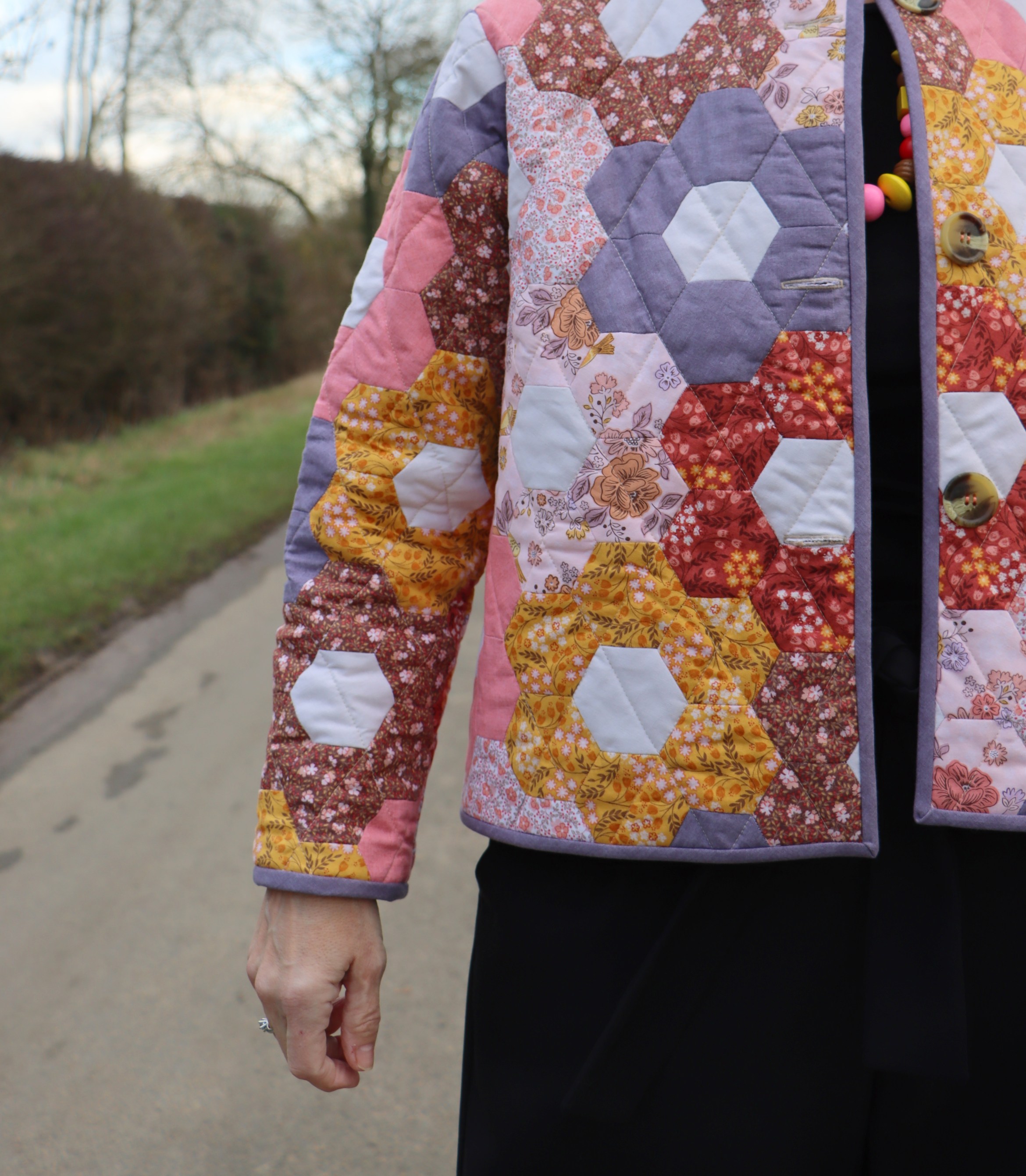 A Patchwork Tamarack Jacket from Grainline Studios - Sew Dainty
