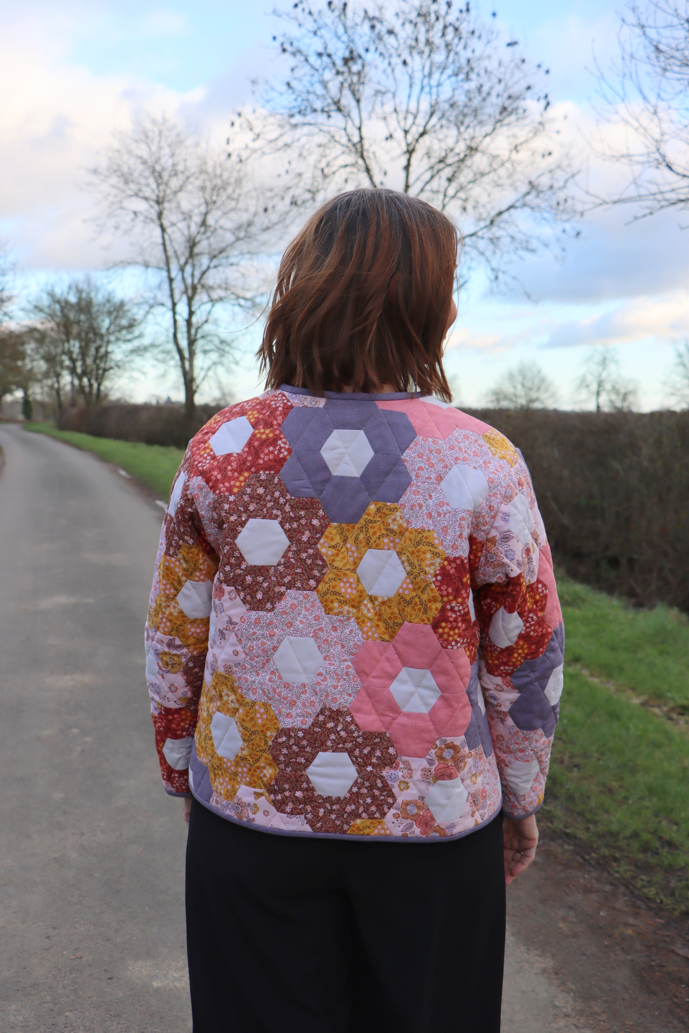 A Patchwork Tamarack Jacket from Grainline Studios - Sew Dainty