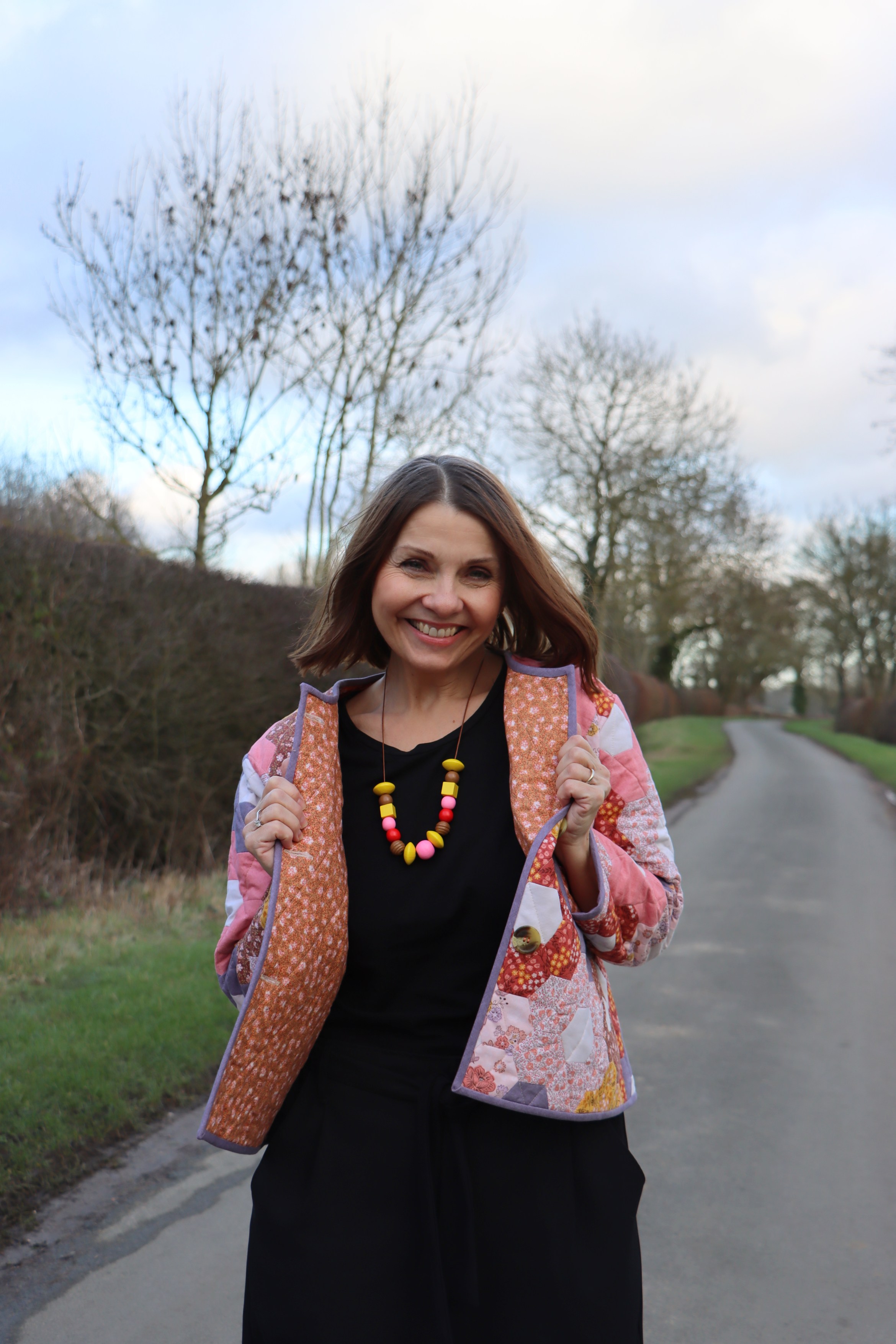 A Patchwork Tamarack Jacket from Grainline Studios - Sew Dainty