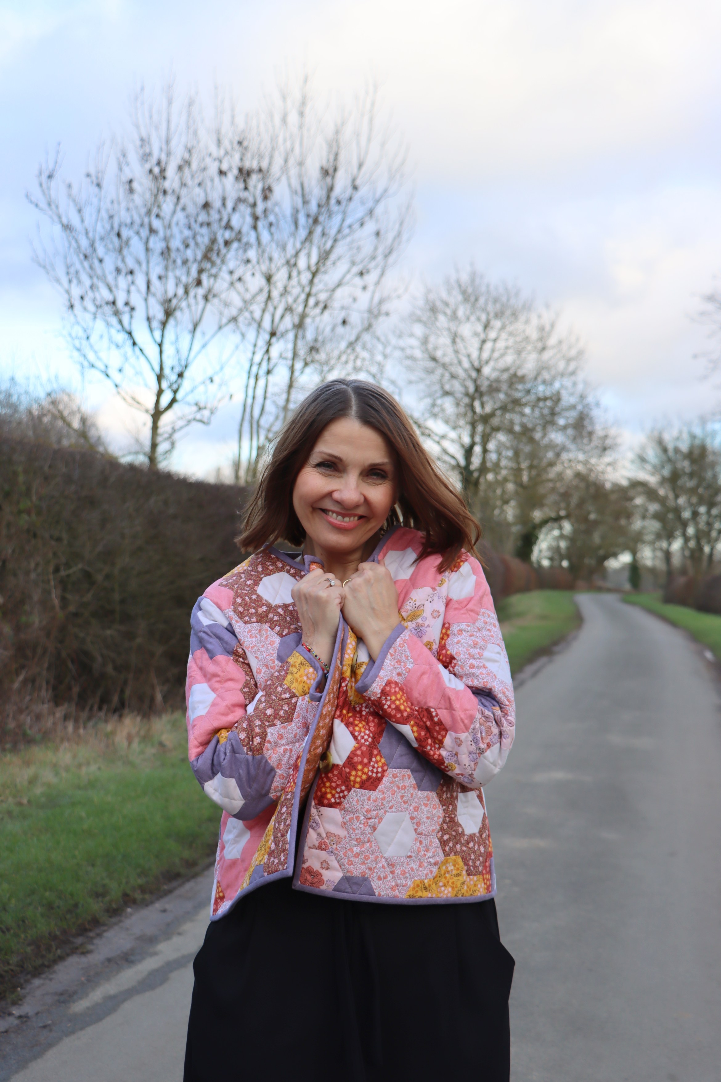 A Patchwork Tamarack Jacket from Grainline Studios - Sew Dainty